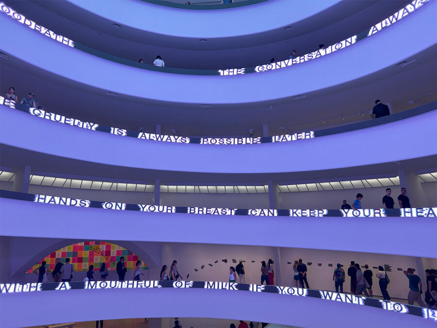 JENNY HOLZER AT THE GUGGENHEIM: 'LIGHT LINE' AND THE ENDURING POWER OF ...