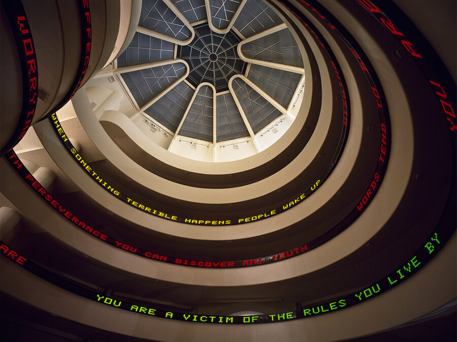 JENNY HOLZER AT THE GUGGENHEIM: 'LIGHT LINE' AND THE ENDURING POWER OF ...